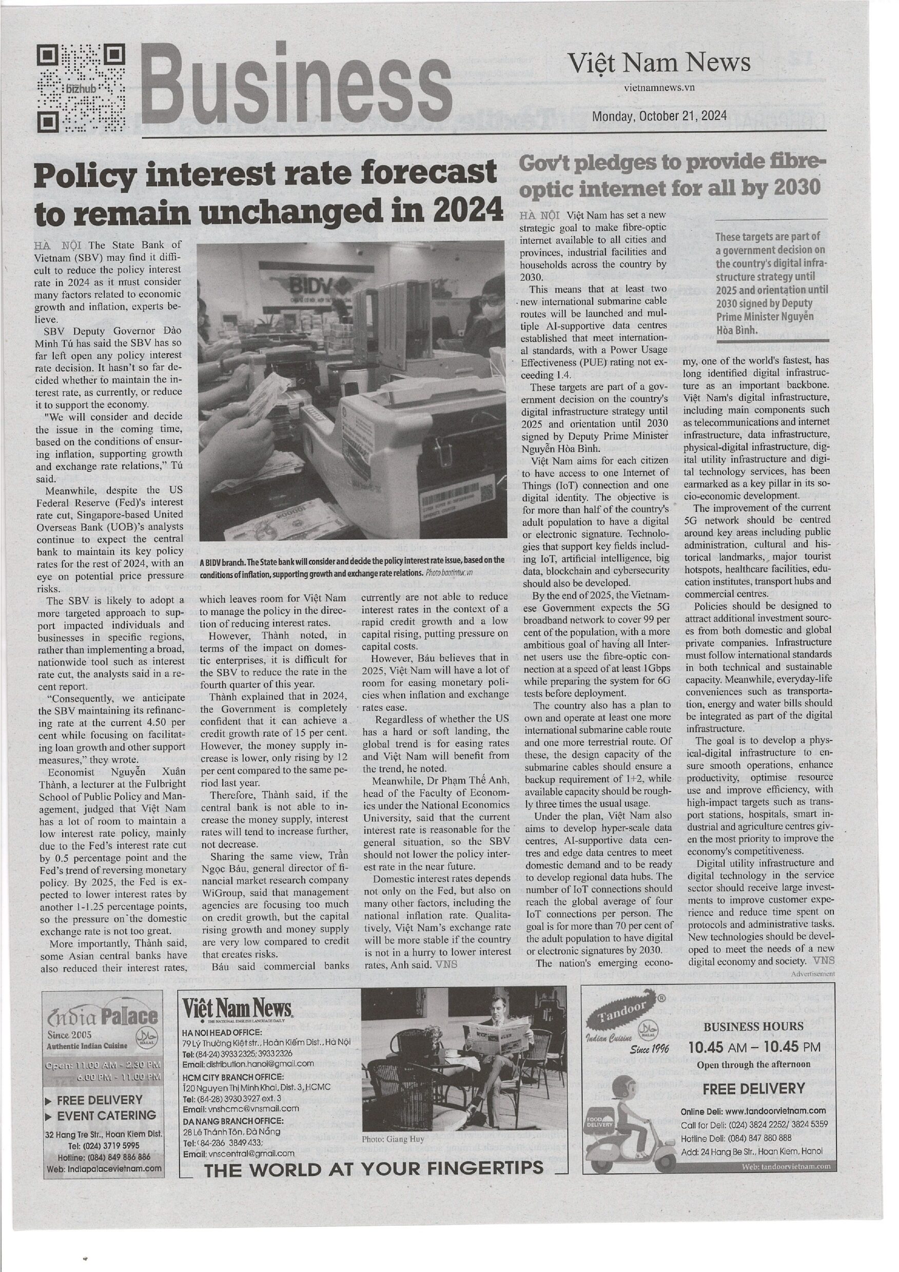 Policy Interest Rate Forecast To Remain Unchanged In 2024 2026