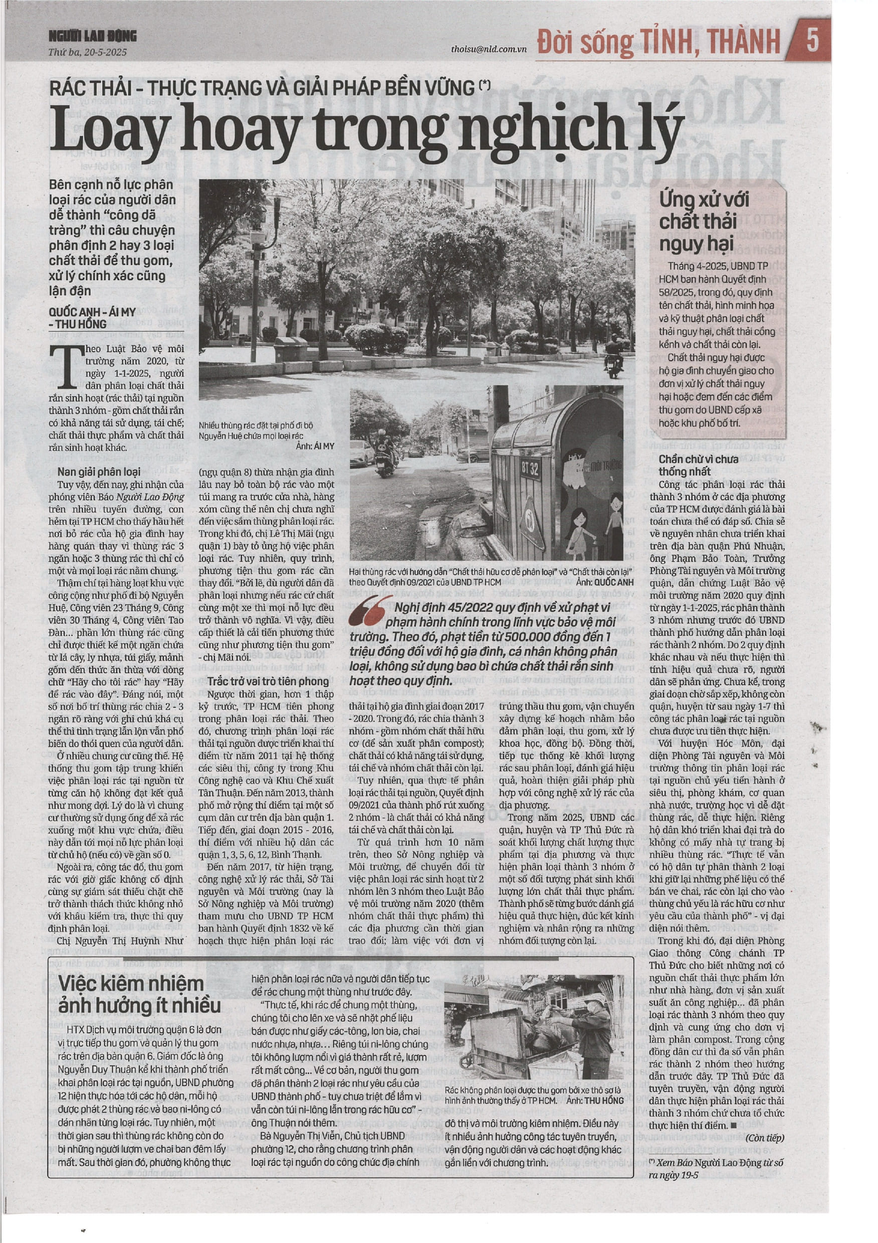 Rác Thải- Thực Trạng Và Giải Pháp Bền Vững - Loay Hoay Trong Nghịch Lý 2026